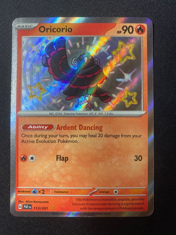 Shiny Oricorio 113 - Choreogel - Paldean Fates - EN (Neu (gemäss ...