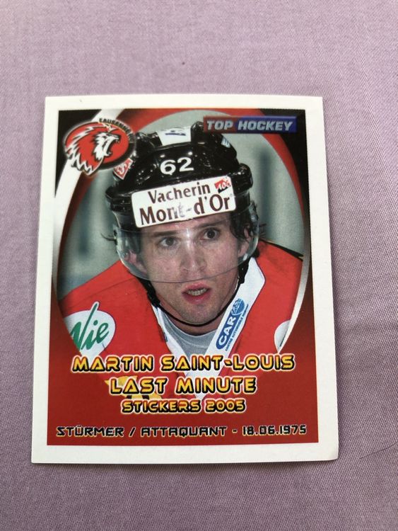 Martin St Louis HC Lausanne Hockey Card Sticker (Gebraucht) in ...