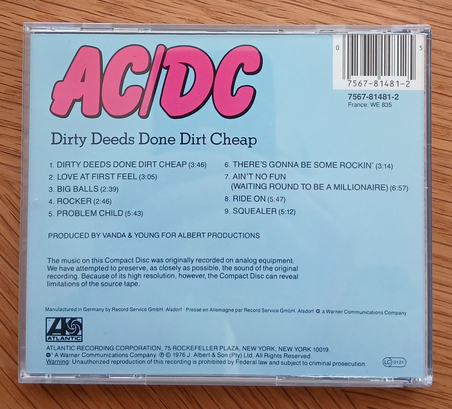 AC/DC – Dirty Deeds Done Dirt Cheap (CD) Topzustand!!! (Neu (gemäss ...