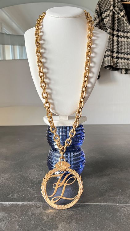 Karl Lagerfeld collier vintage plaqué or XL Rare (Gebraucht) in Nyon ...