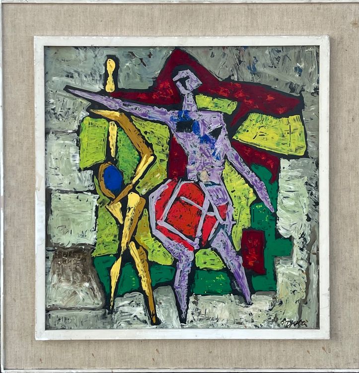 Sehr Interessante Mischtechnik unleserlich Signiert | Kaufen auf Ricardo