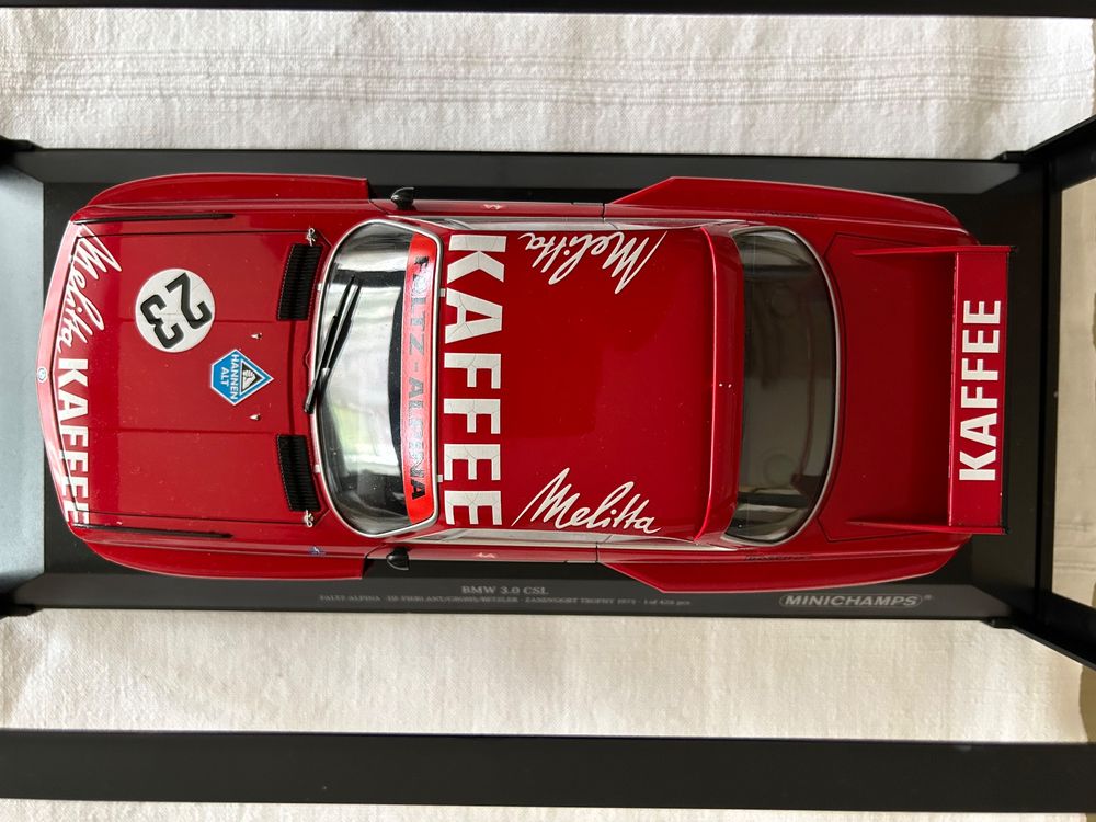 MINICHAMPS 1:18 BMW 3.0 CSL TEAM BMW FALTZ ALPINA N 23 | Kaufen auf Ricardo