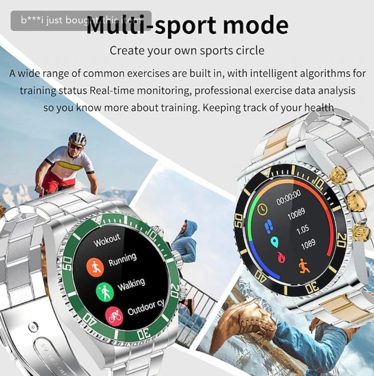 Smartwatch mit Metallarmband neu, originalverpackt | Kaufen auf Ricardo