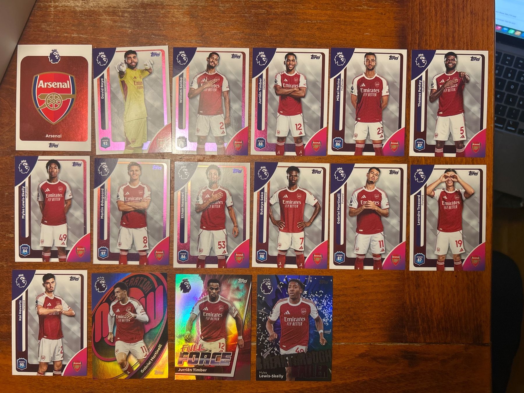 Topps Premier League 2026 Arsenal Teamset (Neu (gemäss Beschreibung ...