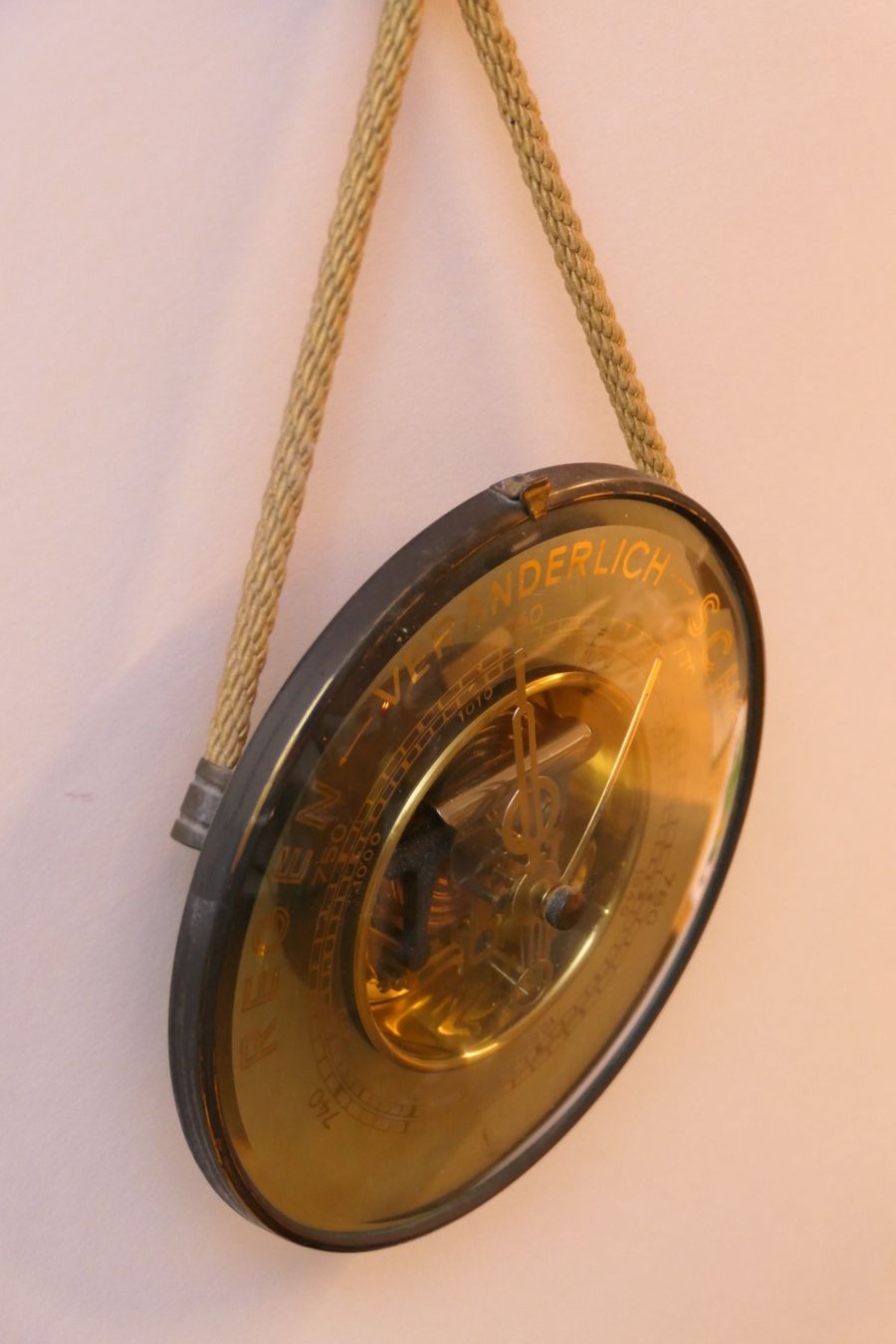 Barometer, transparent, mit 2 Gläser, Schrift auf 2. Glas (Gebraucht ...