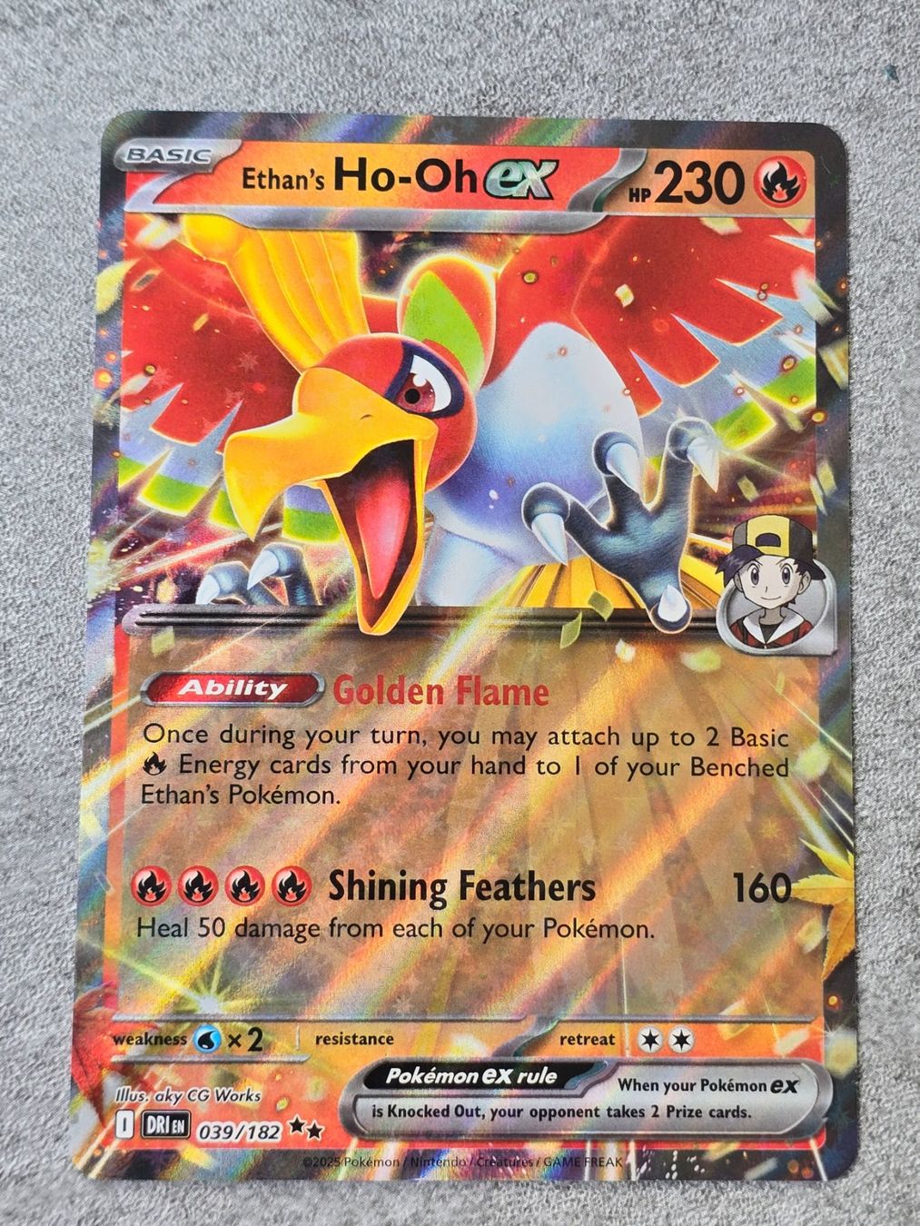 🇬🇧 Pokemon Destined Rivals 》 Ethan's Ho-Oh ex (Gebraucht) in Niederbipp ...