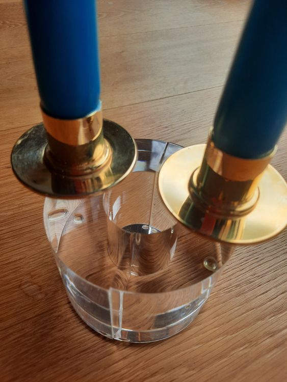 Bougeoirs Plexi et doré moderne (Gebraucht) in La Sarraz für CHF 43 ...