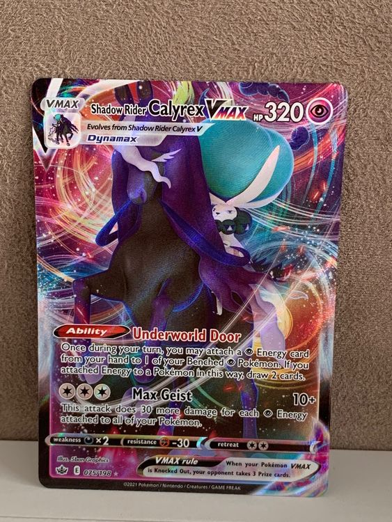 Shadow Rider Calyrex VMAX ENG Chilling Reign Pokemon 075/198 (Gebraucht ...