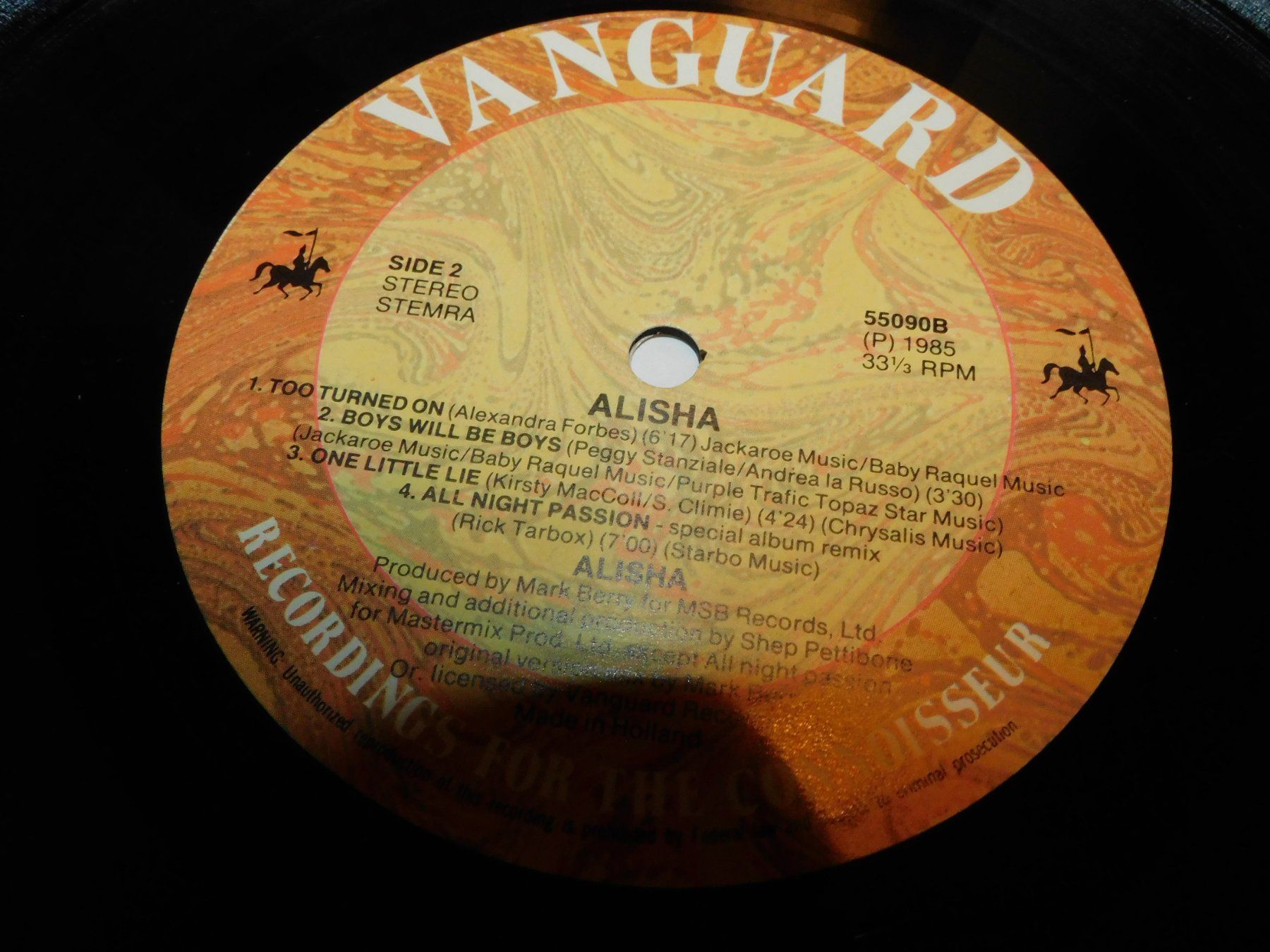 LP Alisha Mixed Remix by Mark Berry 1985 Schallplatte (Gebraucht) in ...