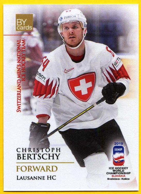 Christoph Bertschy #64 / SUI/2019-20/37 Player Cards IIHF WM | Kaufen ...