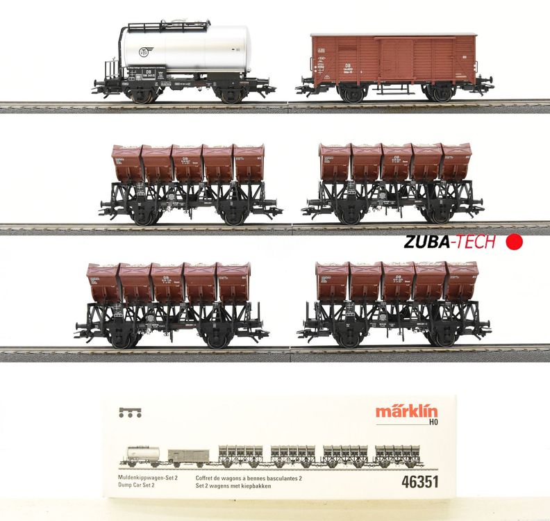 Märklin 46351 Muldenkippwagen-Set der DB H0 WS mit OVP (Gebraucht) in ...