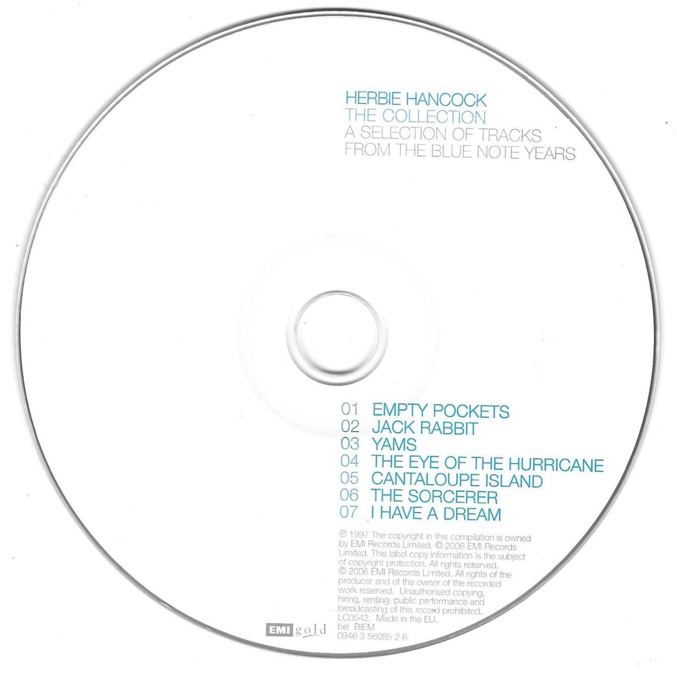 HERBIE HANCOCK - A SELECTION OF TRACKS FROM THE BLUE NOTE (Gebraucht ...