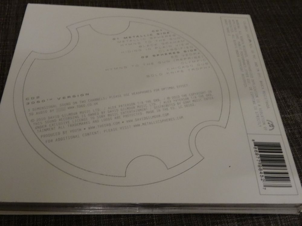 The Orb - featuring David Gilmour - Metallic Spheres CD | Kaufen auf ...