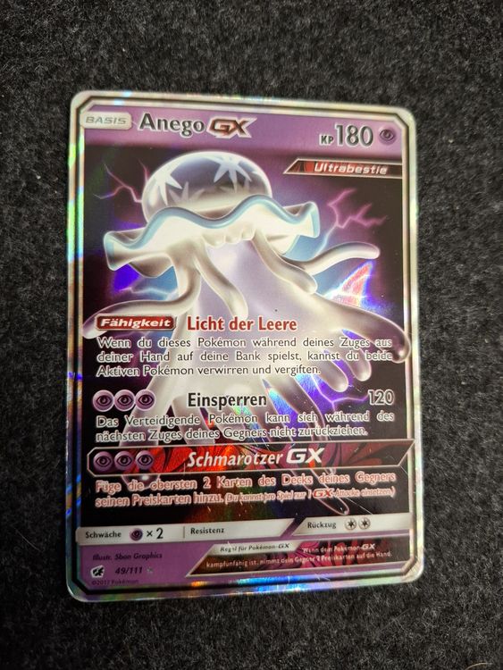 Anegro GX 49/111, Ultrabestie, Full Art, Pokemon Karte | Kaufen auf Ricardo