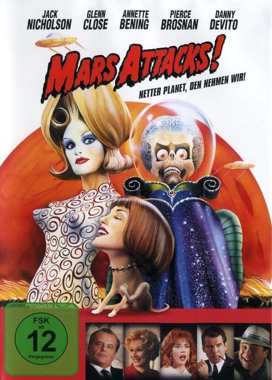 Mars Attacks! Nicholson, Close, Bening (DVD) 1996 (Neu (gemäss ...