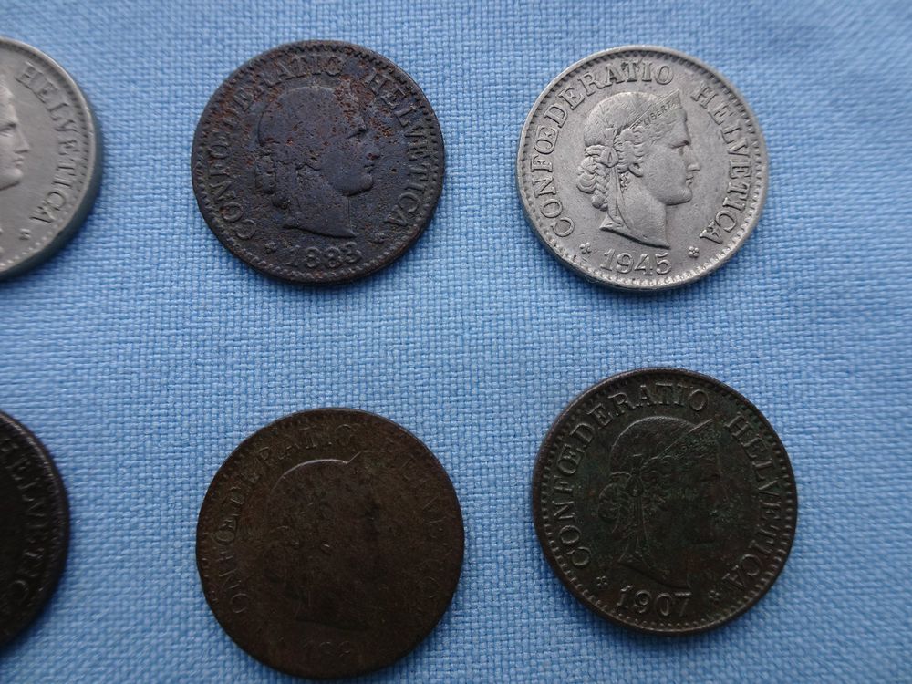 10 Rappen 6Stück div. Jahrgänge (Gebraucht) in martina für CHF 10 – mit ...