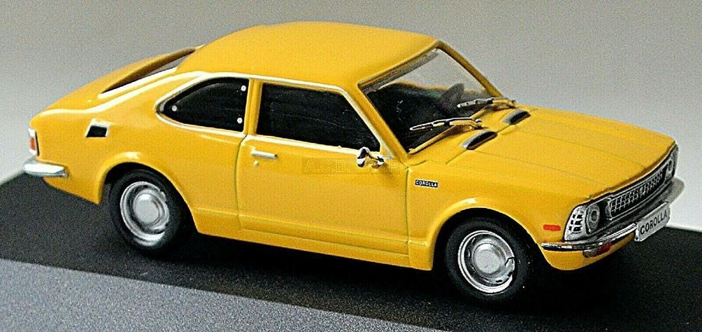Toyota Corolla Coupé E20 1970-1974 gelb 1:43 von Atlas/IXO (Neu (gemäss ...