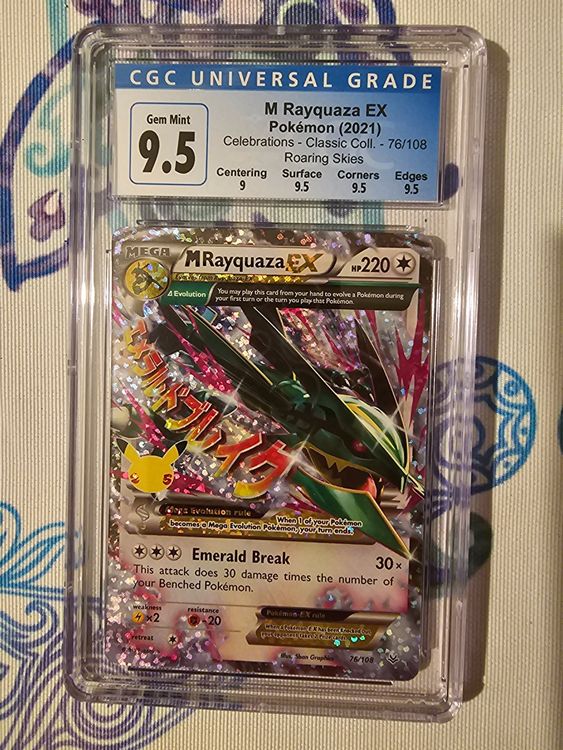 Pokemon M Rayquaza EX Celebrations 25 CGC 9.5 (PSA) (Neu (gemäss ...