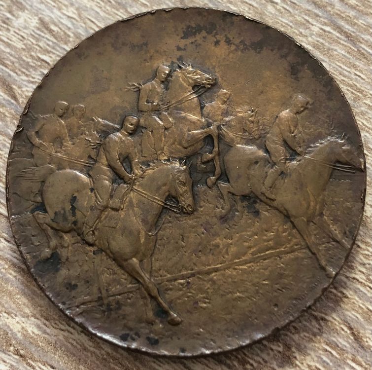 Medaille "Brigade de Cavalerie I – Course d’Officiers" 1913 (Gebraucht ...