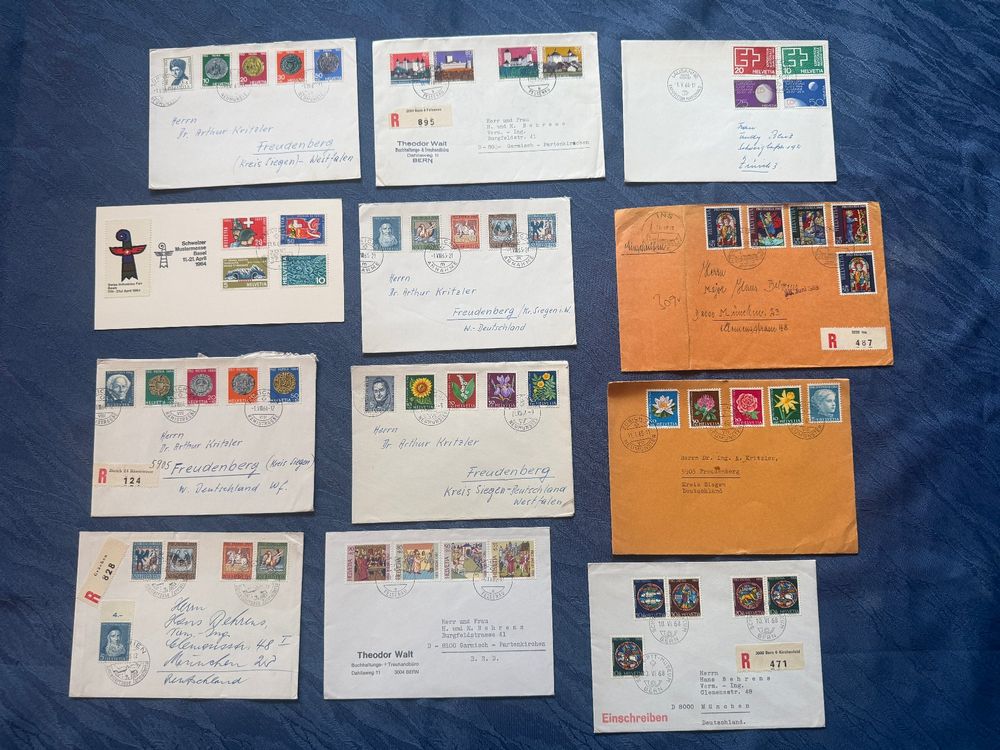 Lots T Suisse , 12 Enveloppe Timbré voir Photos (D'occasion) à Stilli ...