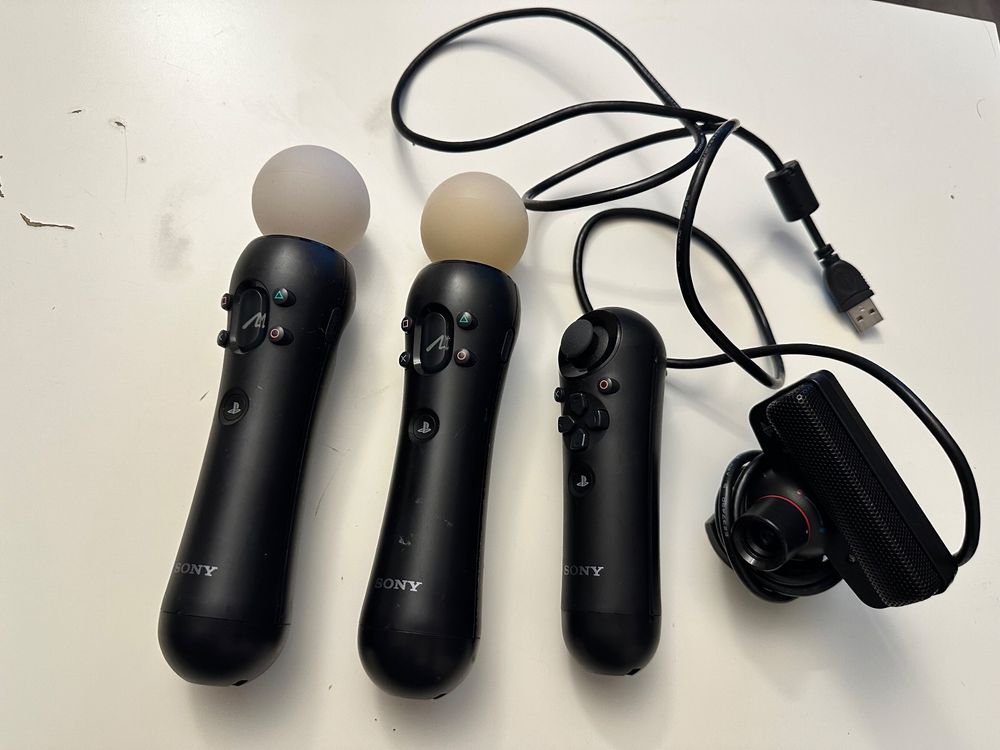 PlayStation 2 x Motion und 1 Navigation Controller + Kamera (Gebraucht ...