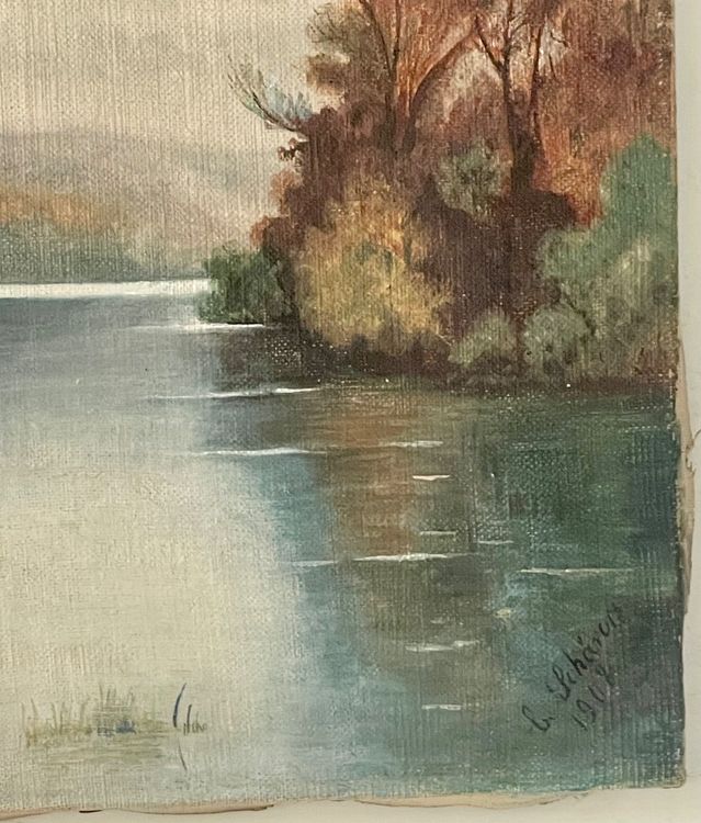 Alte Landschaft Gemälde Signiert Schärer | Kaufen auf Ricardo