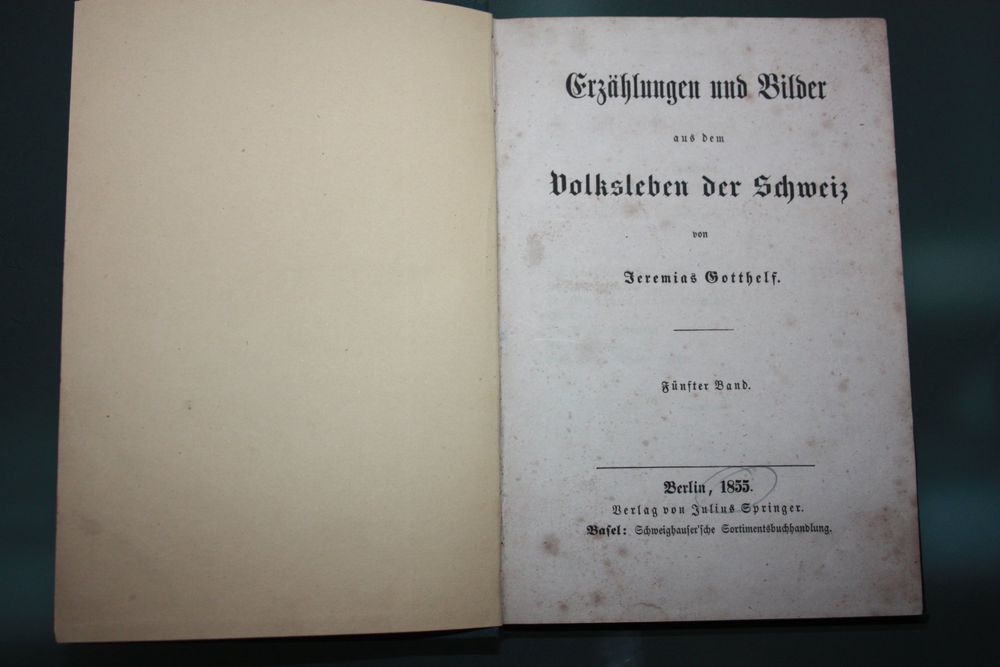 Buch antiquarisch Jeremias Gotthelf | Kaufen auf Ricardo
