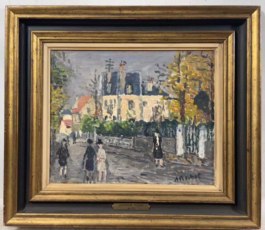 Alexandre Rochat (1895-1981) Gemälde - Stadtleben (Gebraucht) in Root ...