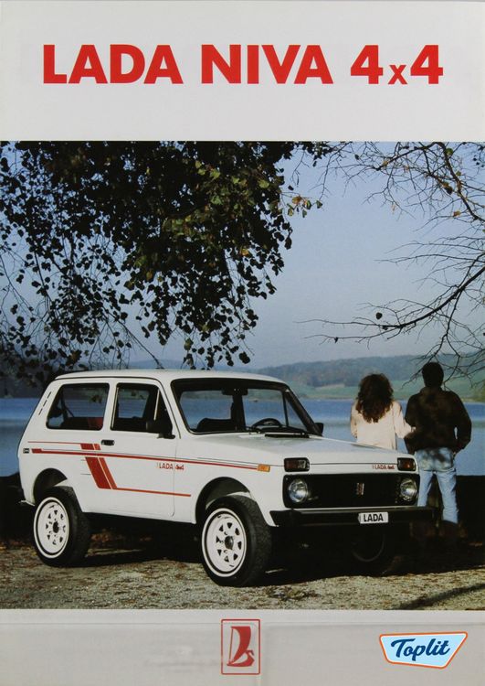 ORIGINAL NEUWAGEN PROSPEKT - LADA NIVA 4X4 - 1990 - DE/FR/IT (Gebraucht ...