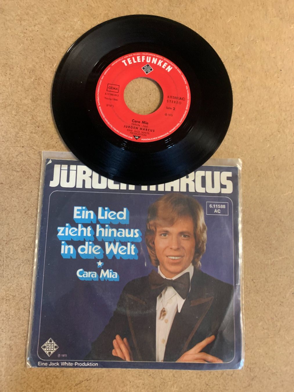 Jürgen Marcus - Ein Lied zieht hinaus in die Welt Single (Gebraucht) in ...