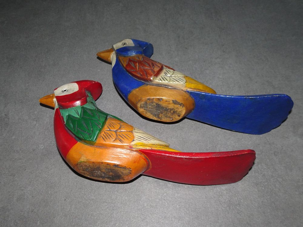 Vögel aus Holz geschnitzt / Holzvögel | Kaufen auf Ricardo