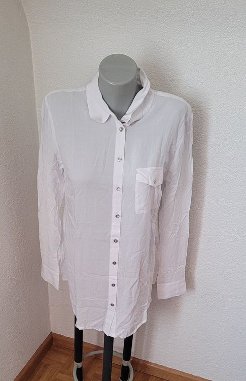 neuw. Bluse weiss Gr 40 Best Connections | Kaufen auf Ricardo