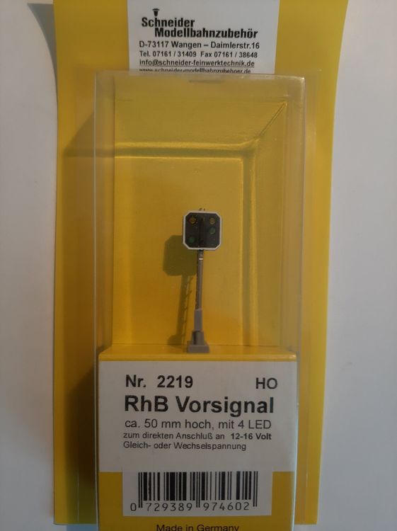 Schneider Nr. 2219 RhB Vorsignal (Neu und originalverpackt) in Thun für ...