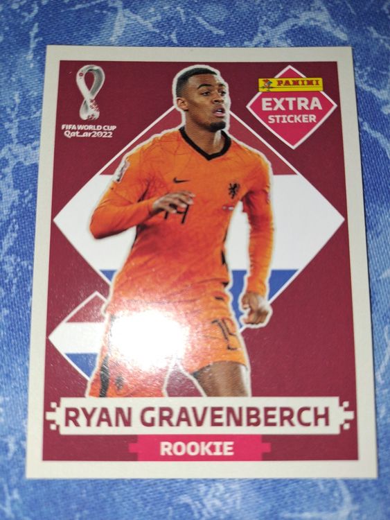 Panini WM 2022 Extra Sticker Base Edition Ryan Gravenberch | Kaufen auf Ricardo