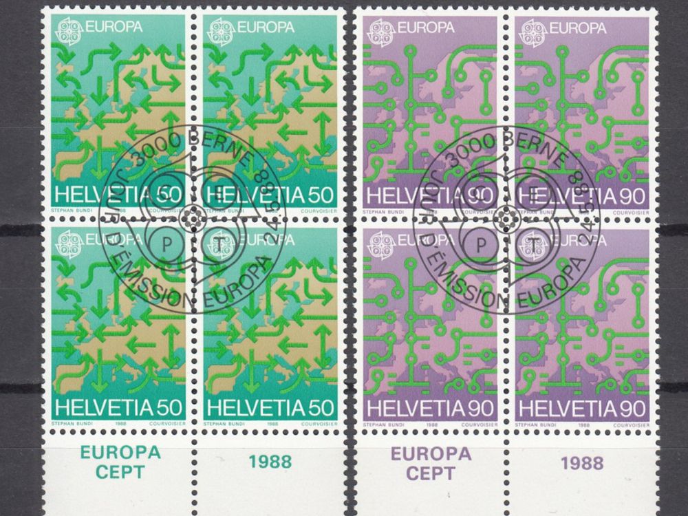 SBK 763 - 764 im 4er-Block mit ET (Gebraucht) in Bürglen TG für CHF 3 ...