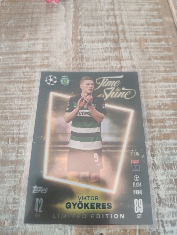 Topps Match Attax 2024/25 Viktor Gyökeres Limited Edition! (Gebraucht) in Flaach für CHF 2.5 ...