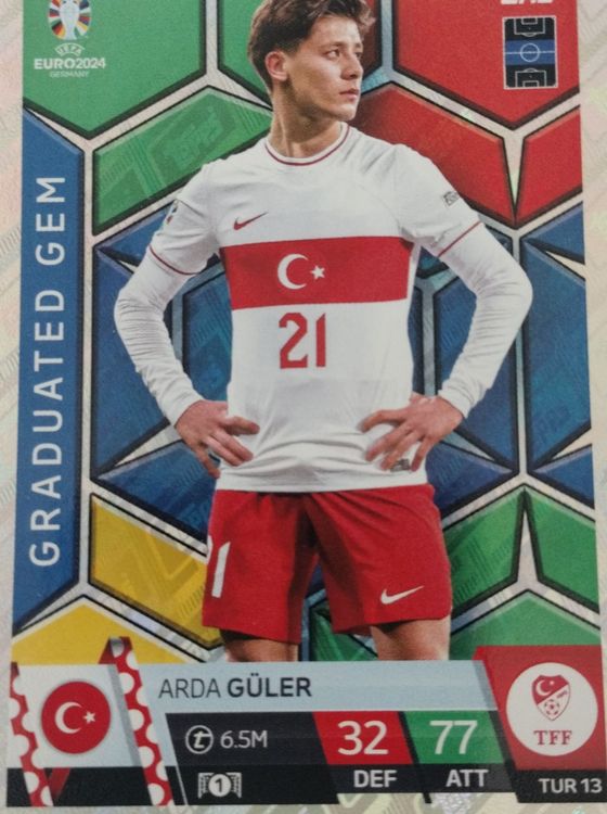 Arda Güler UEFA Euro 2024 Graduated Gem Trading Card (Neu (gemäss ...