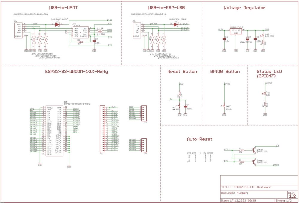 YB-ESP32-S3-ETH Arduino DevBoard: Ethernet + WiFi, 2 x USB | Kaufen auf Ricardo