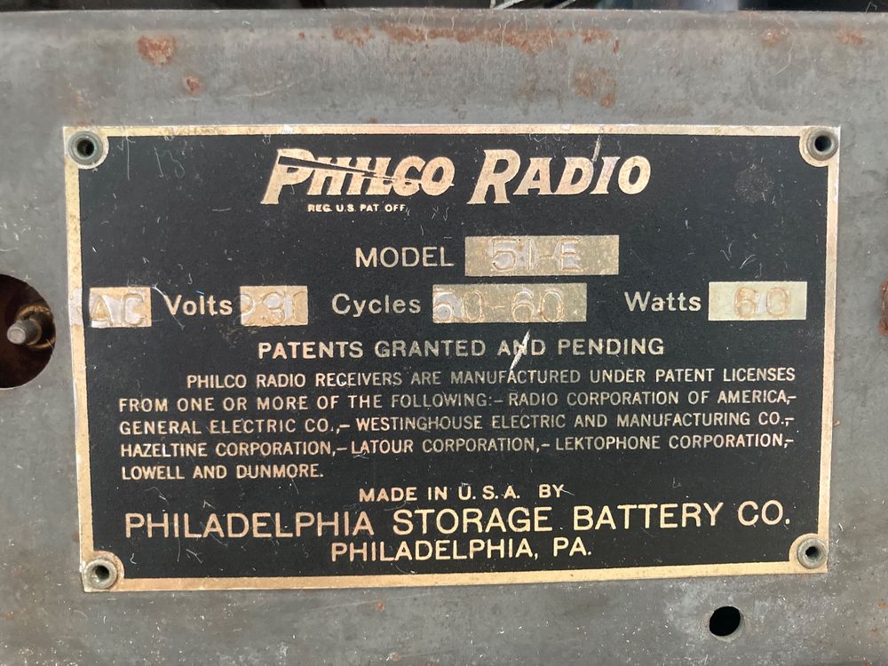Antikes Radio Philco Model 51-E /51 Baby Grand Common *1932* | Kaufen ...