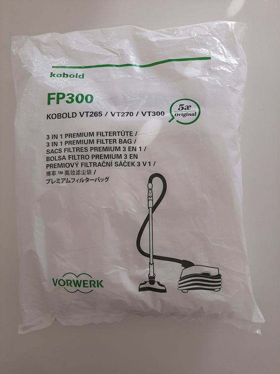 5 Stk. Vorwerk Kobold Filtertüten FP300 (Neu (gemäss Beschreibung)) in ...