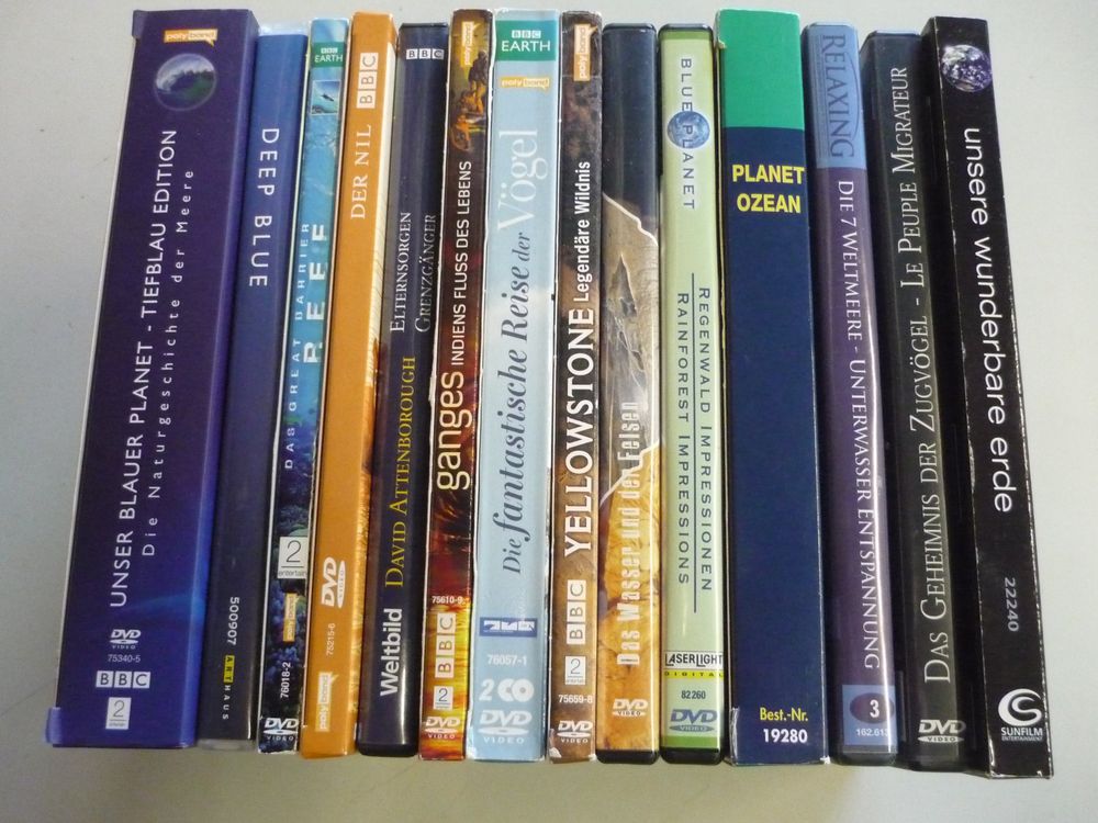 DVD Set 52 - 14x DVD Boxen BBC Natur TOP Dok Dokumentation (Gebraucht ...