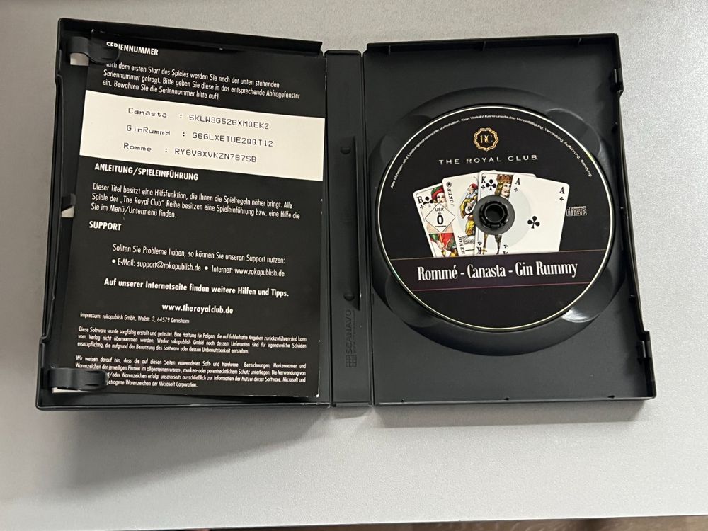 Rommé, Canasta, Gin Rummy - The Royal Club - PC Games (Gebraucht) in ...