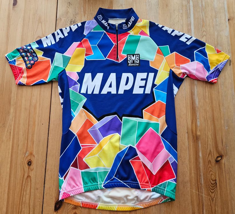 Radtrikot Santini Mapei Gr. L Velo Fahrrad Trikot Radsport (Gebraucht ...