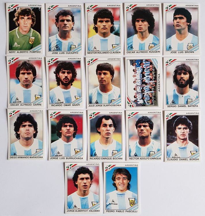 Panini Sonrics World Cup Story Komplettset (Pele, Maradona) (Neu ...