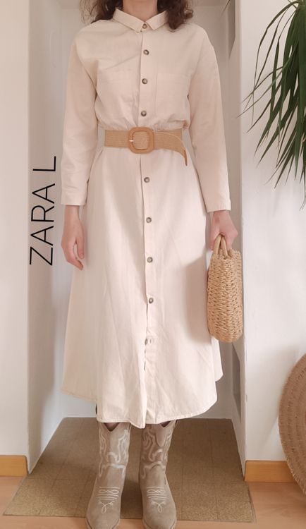 Retro-MIDI-Kleid Zara Gr.L | Kaufen auf Ricardo