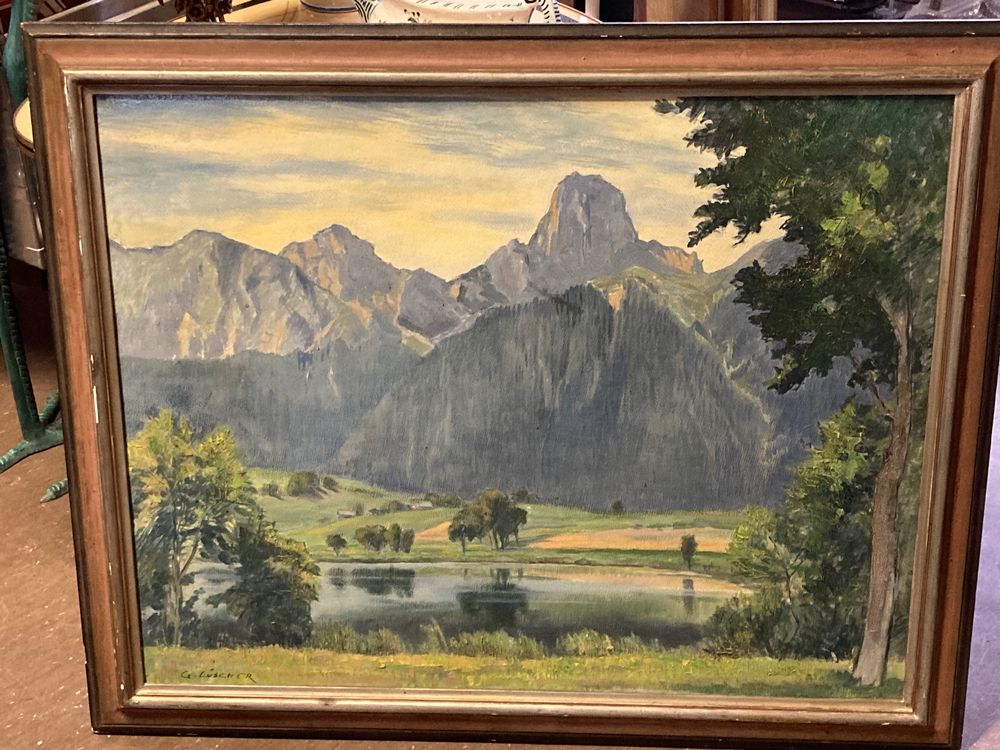 (rg) Lüscher Gottfried 1881-1975 Stockhorn Berner Alpen sig (Gebraucht ...