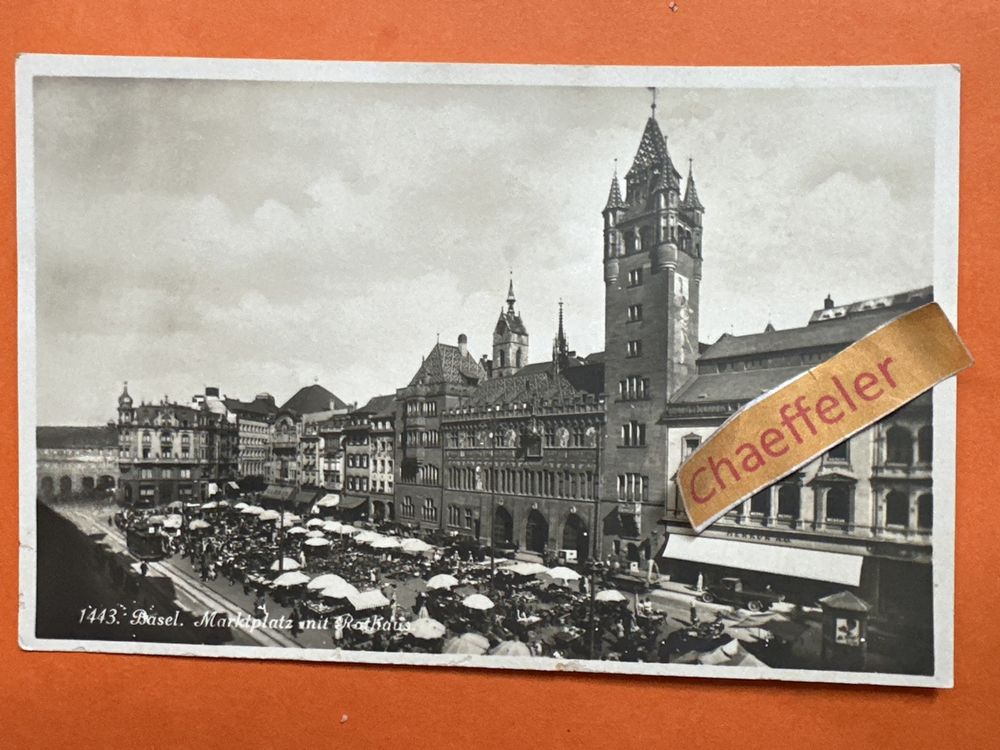 1443. Basel. Marktplatz mit Rathaus. (Gebraucht) in Zürich für CHF 4 – mit Lieferung auf Ricardo ...