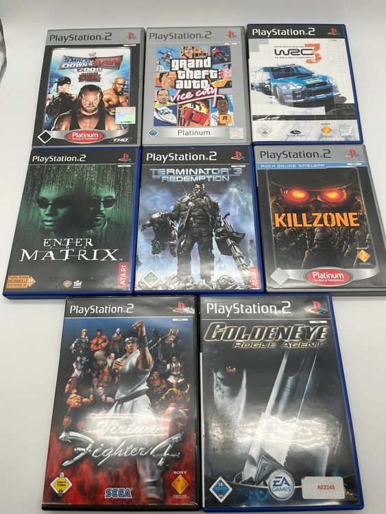 8 ps2 Spiele Playstation 2 Golden Eye GTA Killzone Matrix | Kaufen auf Ricardo