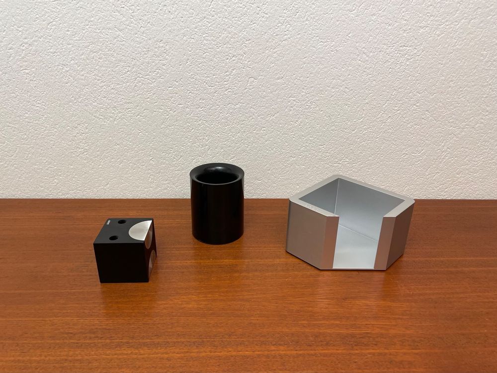 Schreibtisch Set 80s Design Stifthalter Zettelbox vintage (Gebraucht) in Zürich für CHF 39 – mit ...