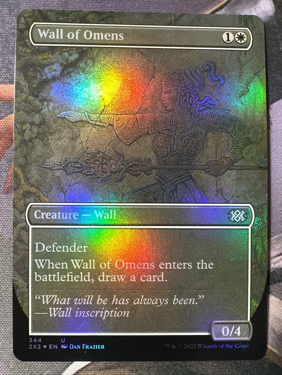 Wall of Omens FOIL Variant 344 Double Masters 2022 (Neu (gemäss Beschreibung)) in Windlach für ...